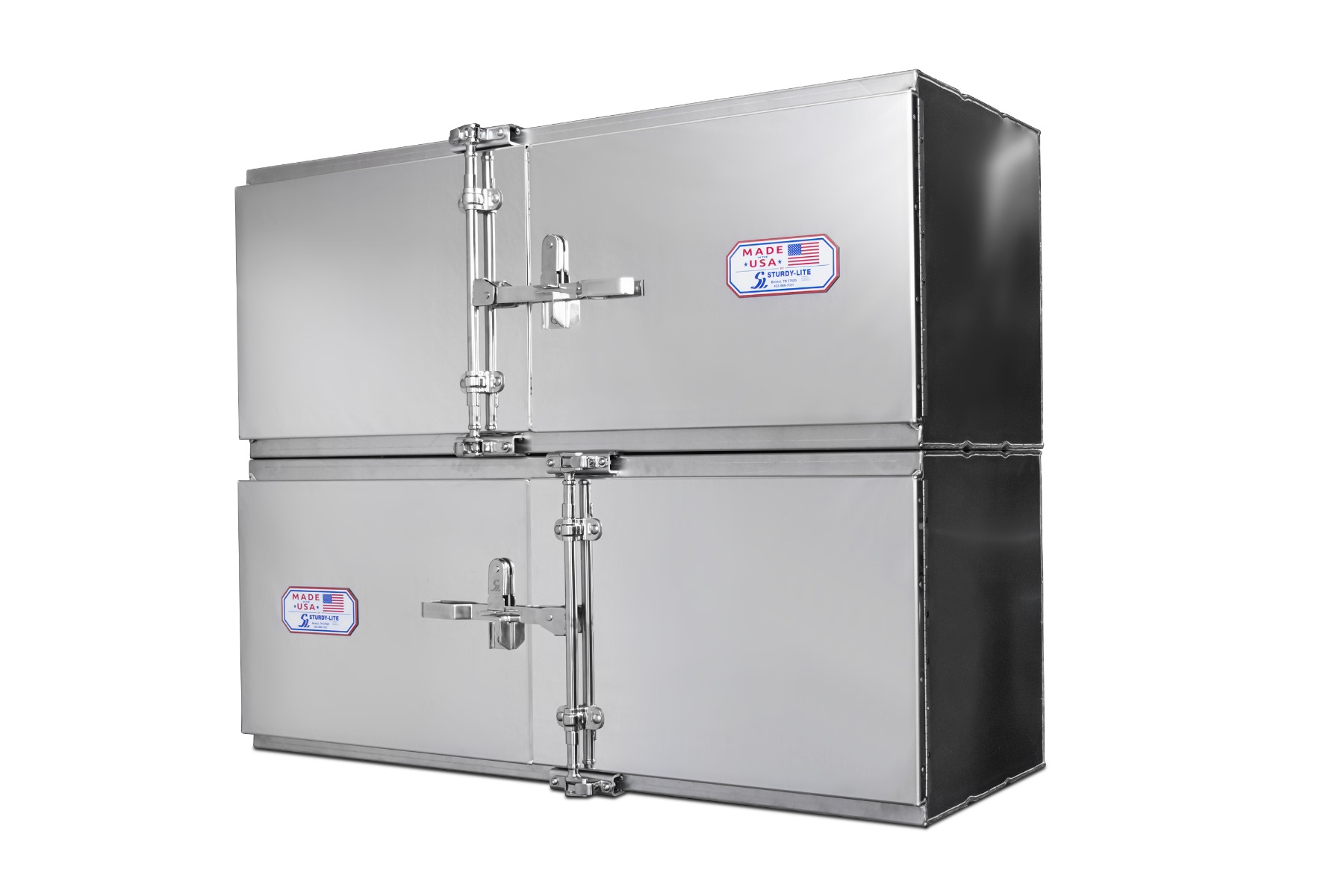 Sturdy-lite Toolbox with Mirror Finish Doors - 18"x18"x60"