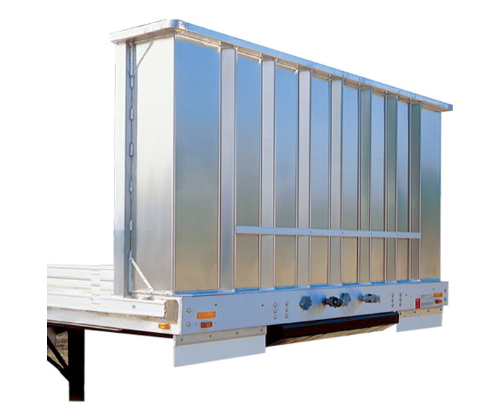 Trailer Bulkhead - 4' High, 96" Wide, 10" Return